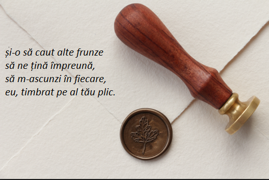 Frunze timbrate pe un plic | Înșiră-te mărgăritare